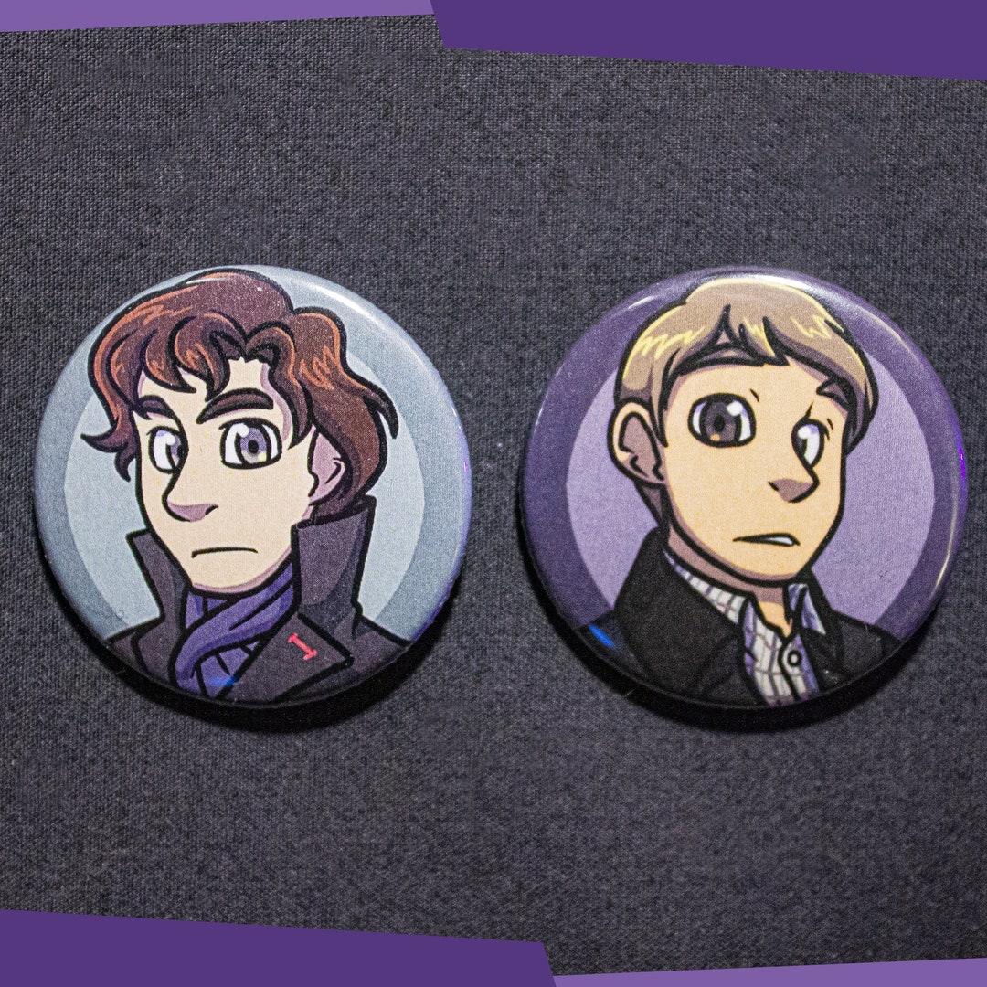 Sherlock TV 1.5 Pinback Button Set - Etsy