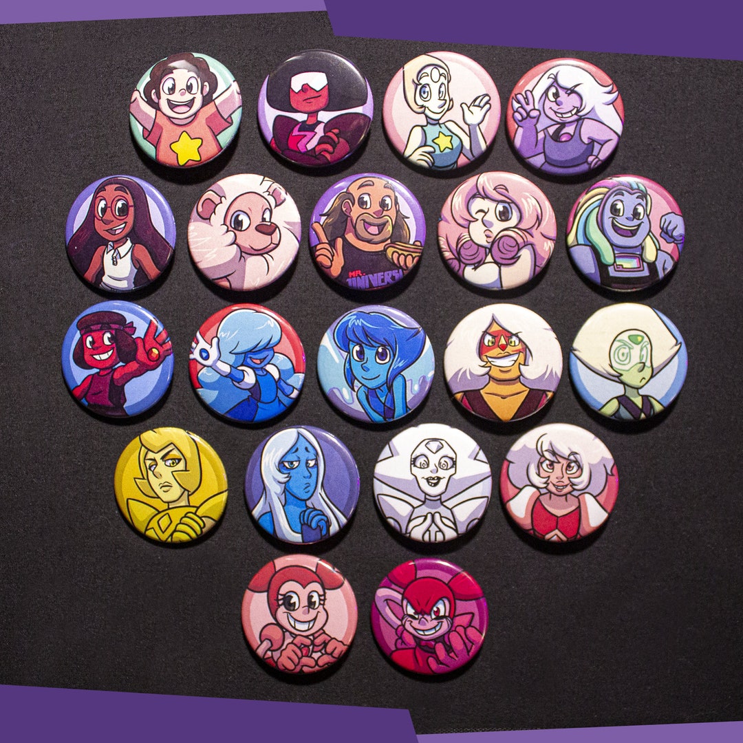 Steven Universe Cartoon 1.5 Pinback Button Set - Etsy