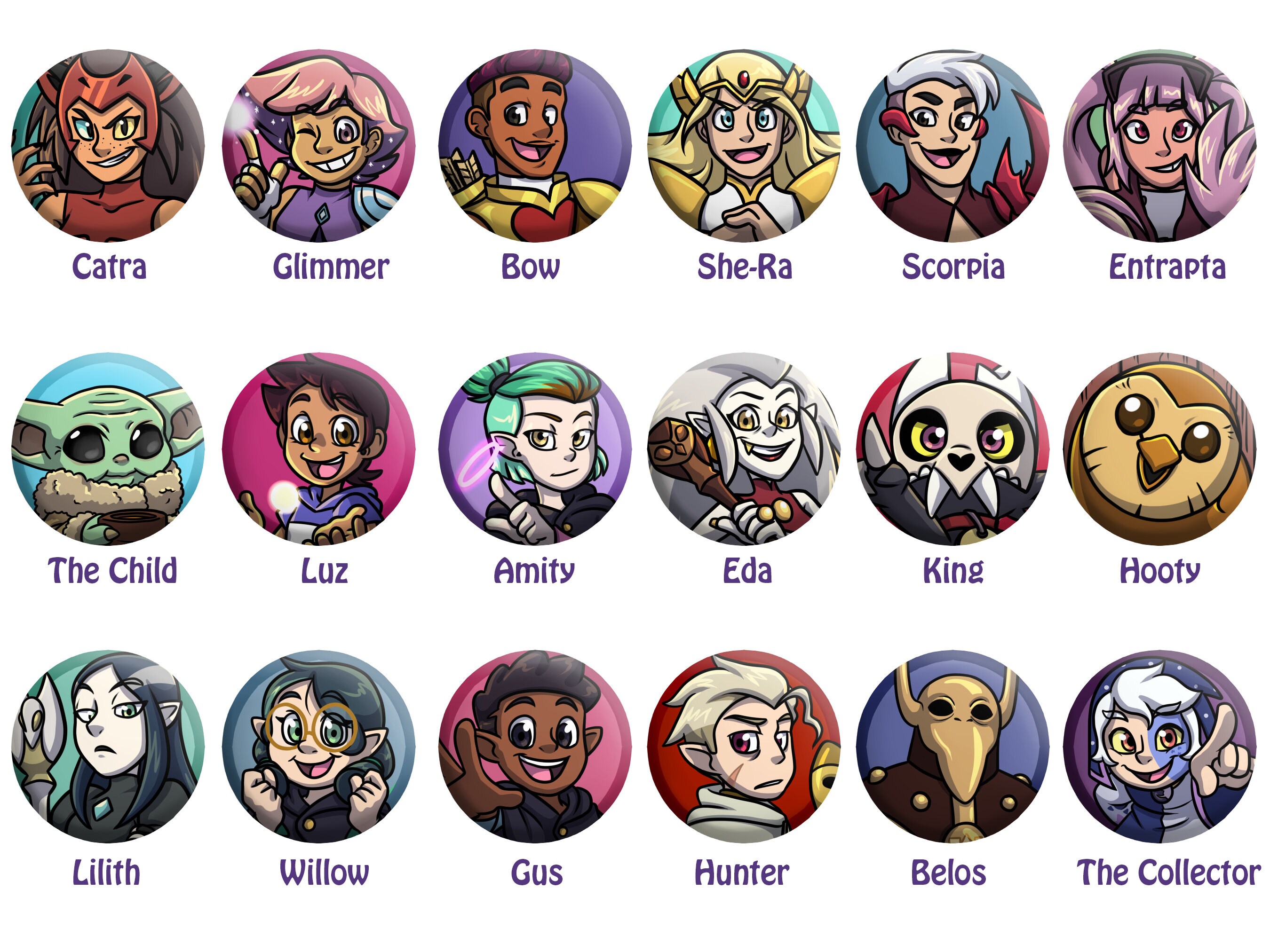 Pick Your Own Button Bundle Cartoon/tv Pinback Buttons - Etsy