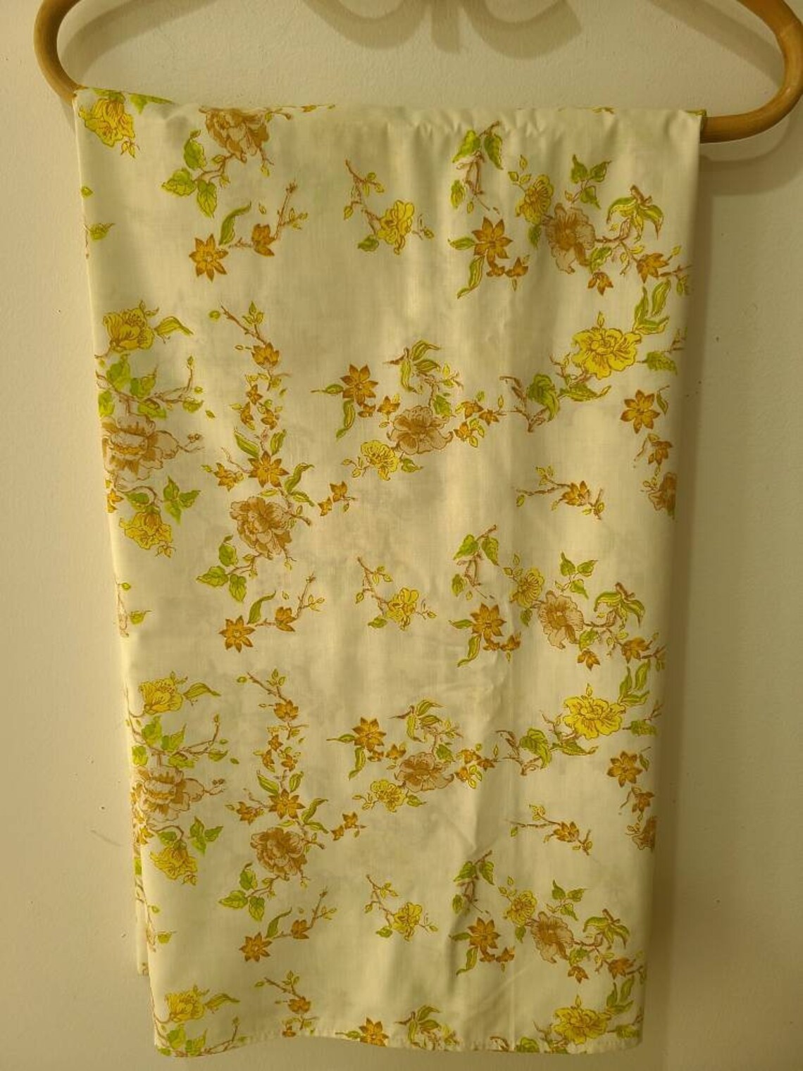70's Sheet / Full Flat Spring Sheet/ Floral Bed Sheet / - Etsy