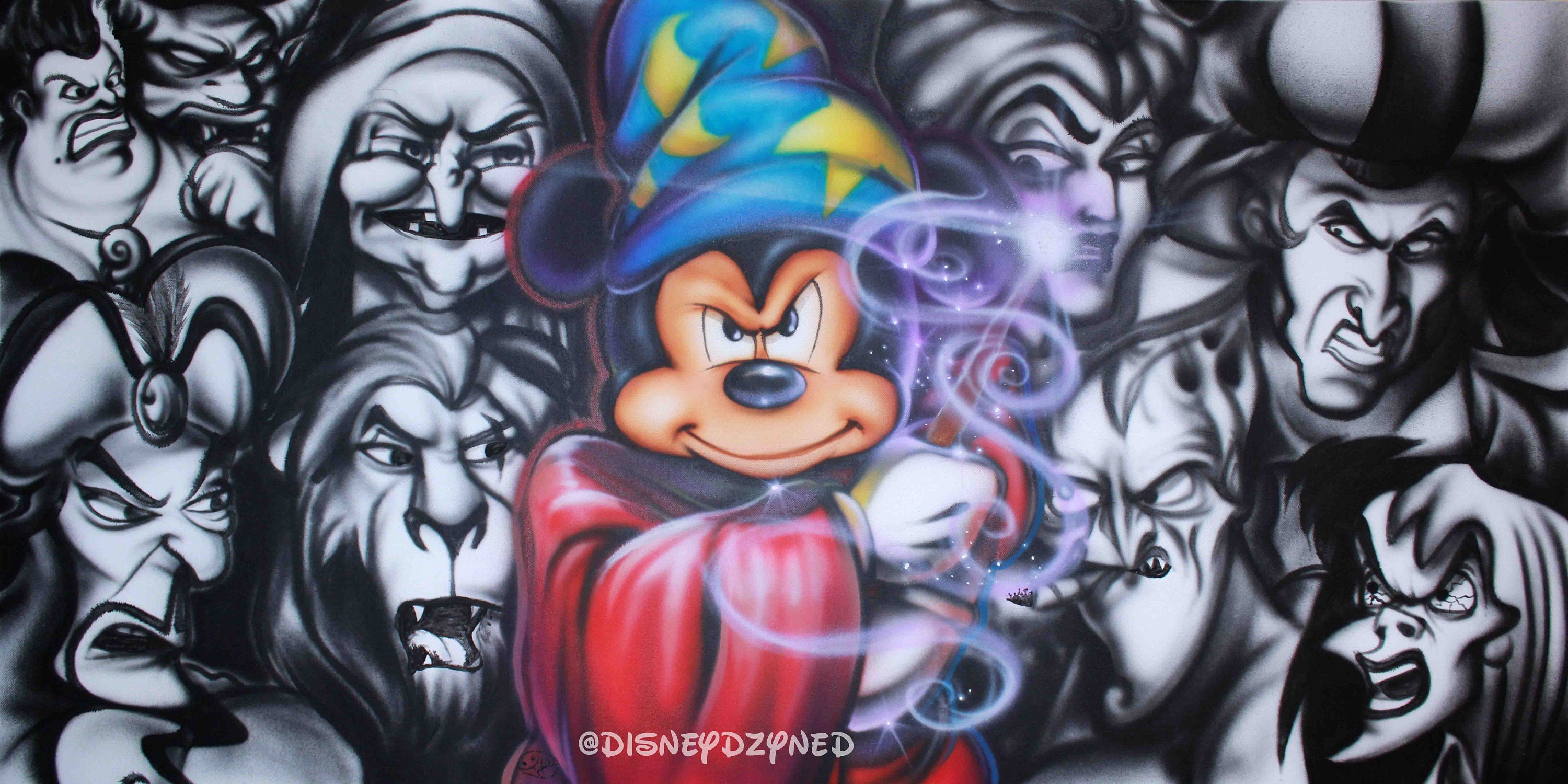 Disney | Mickey Mouse's Fantasmic Villain Painting Print | Disney ...