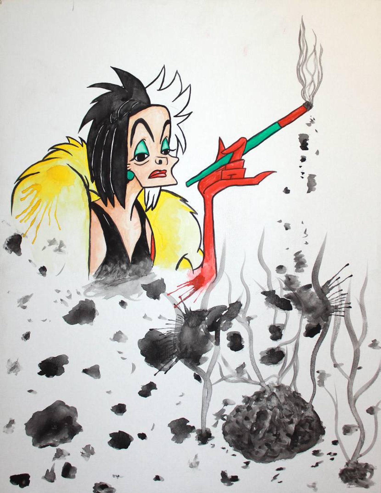 Disney Villains Watercolor Art Print Villain Painting Print - Etsy