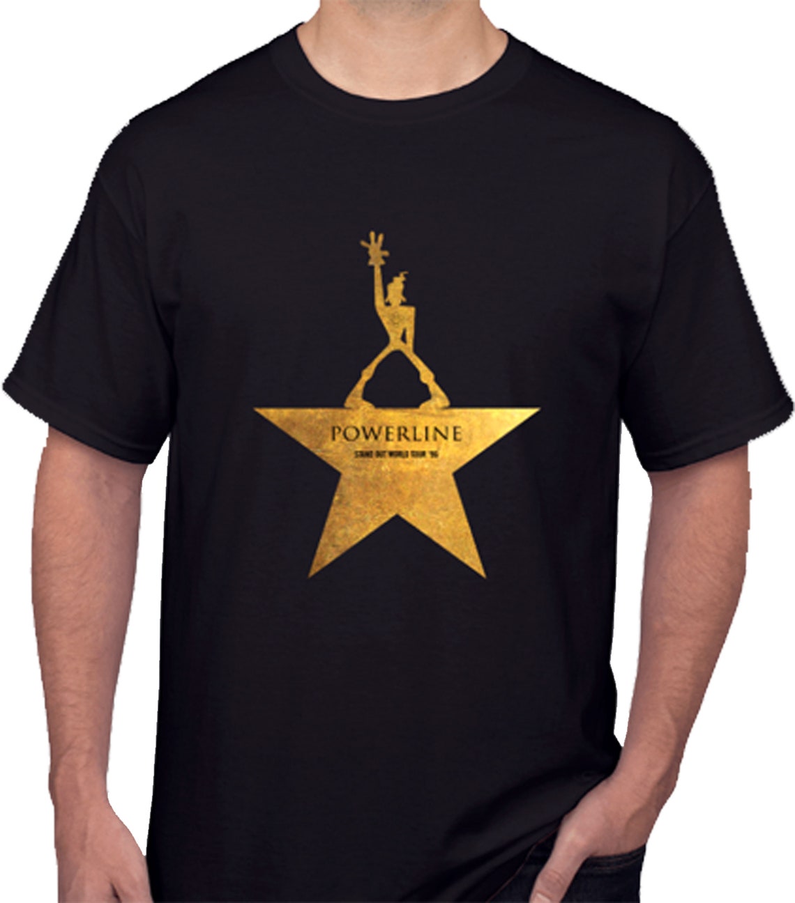 Powerline Hamilton Themed T-shirts | Black, White, Colorful T-shirts ...