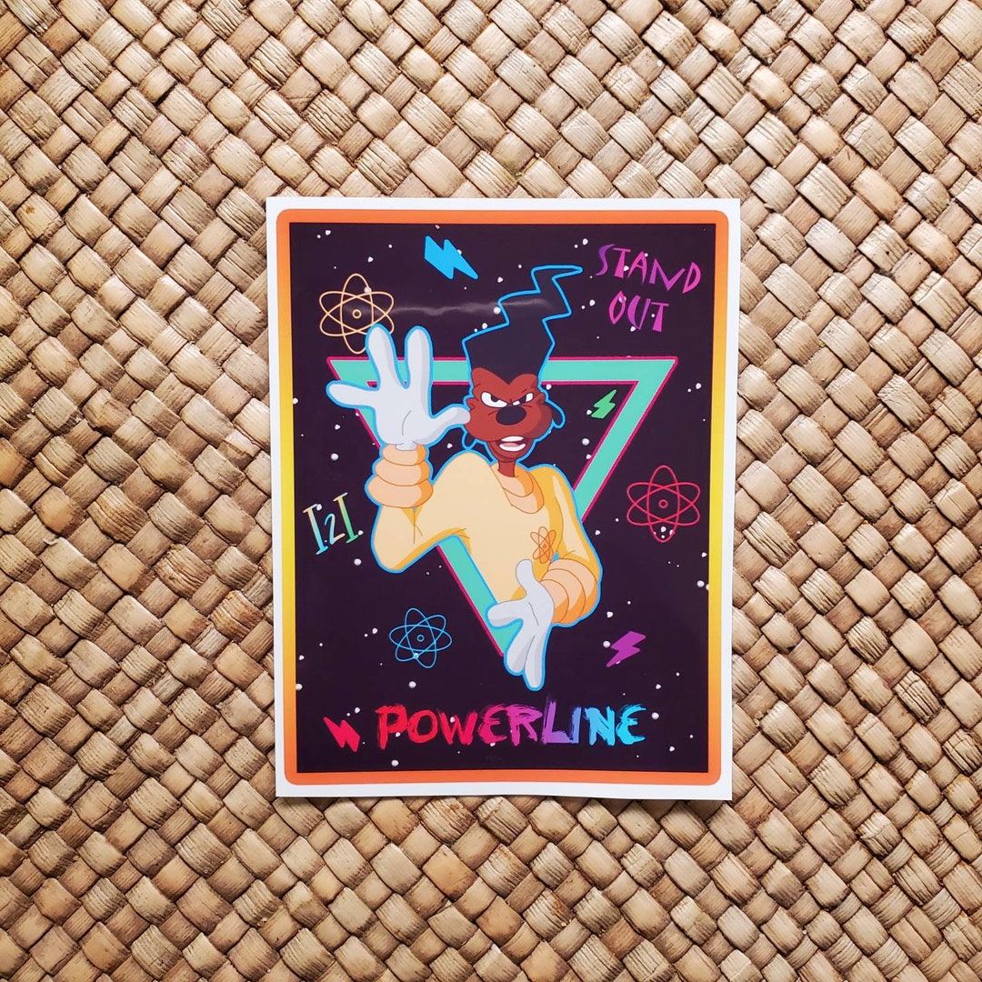 Powerline 90's Style Stickers - Etsy
