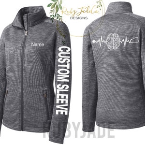 NEURO | Neurology Nurse |personalized Embroidery | Sport Nursing Jacket ...