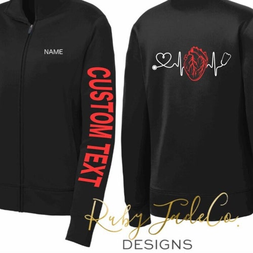 Anatomical Heart Rhythm Cardiology Cardiac Nurse Jacket - Etsy