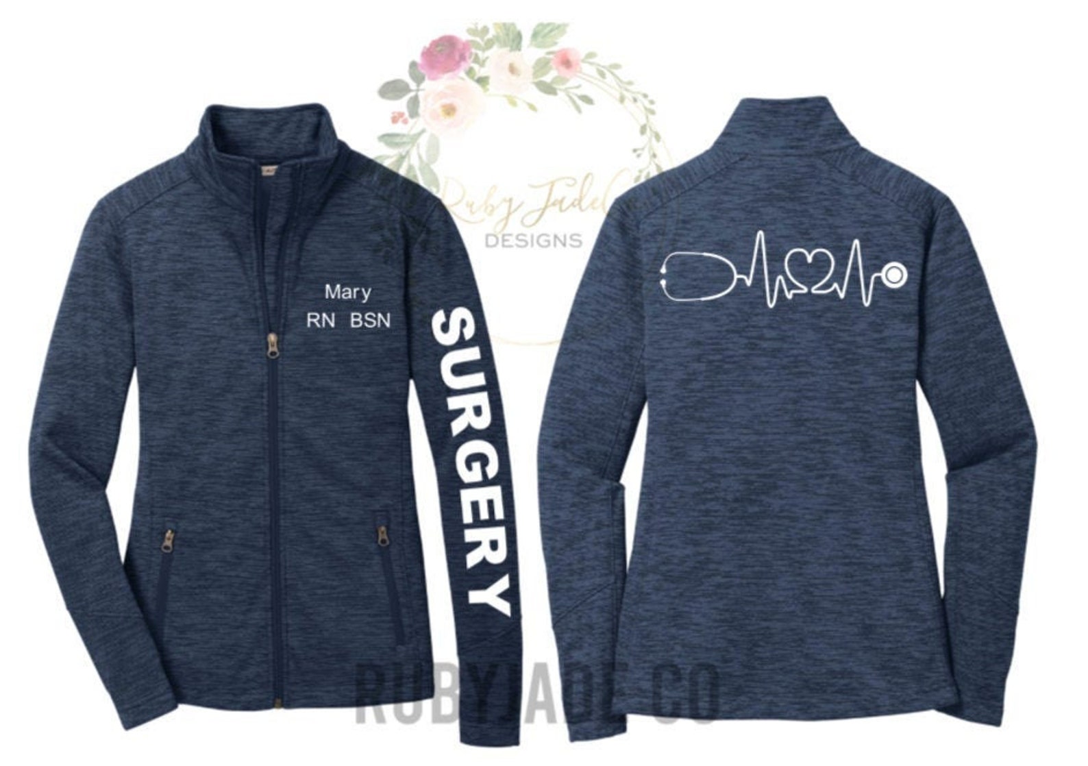 SURGERY personalized Embroidery Sport Nursing Jacket - Etsy