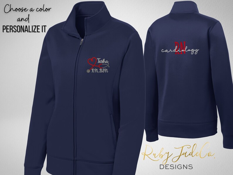 CARDIOLOGY RN | Embroidered Cardio Department Nurse | Personalized ...