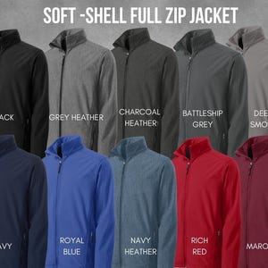 Personalized Jacket | Soft Shell | Custom Embroidery | Water and Wind ...