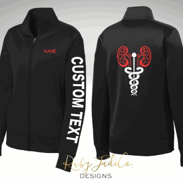 Kidney Nurse Fleece Jacket - Etsy