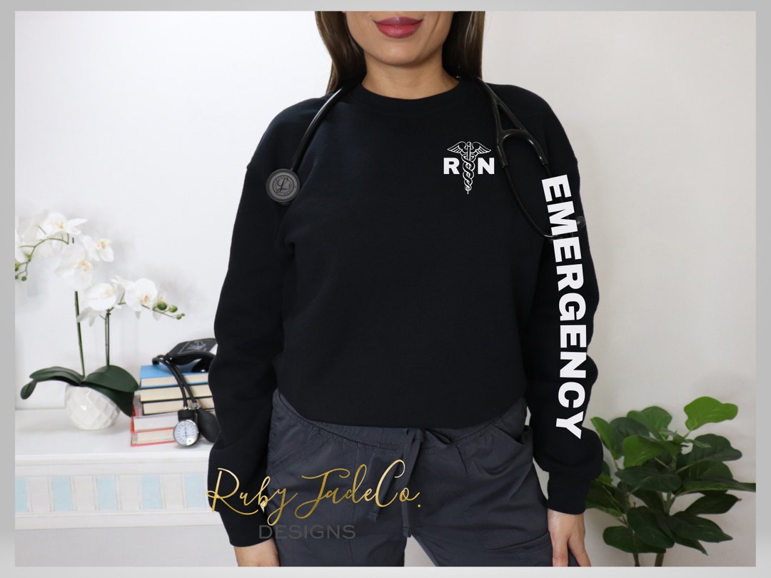 EMERGENCY | ER Staff | Crewneck | Nurse Gifts | Healthcare - Etsy