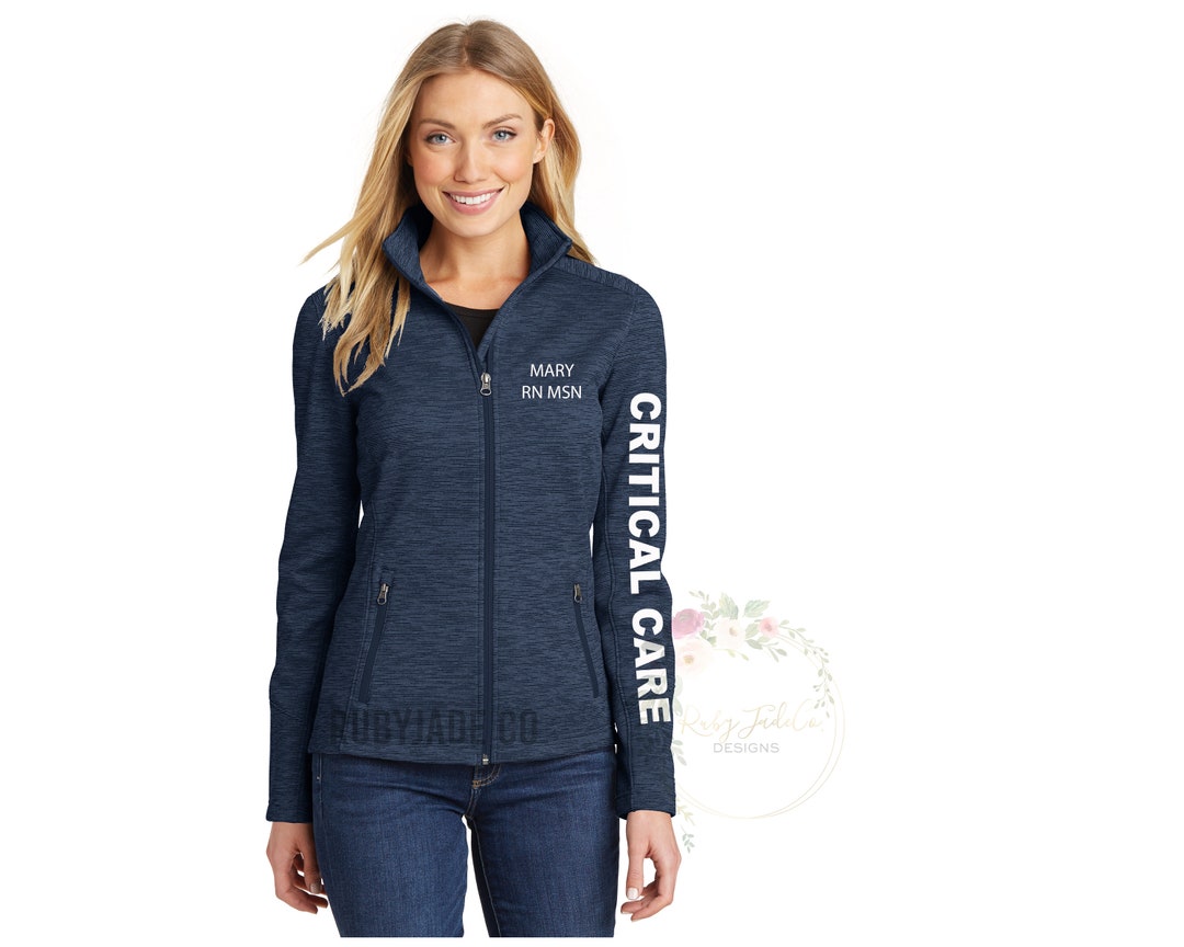 CRITICAL CARE |personalized Embroidery | Sport Nursing Jacket | Sport ...