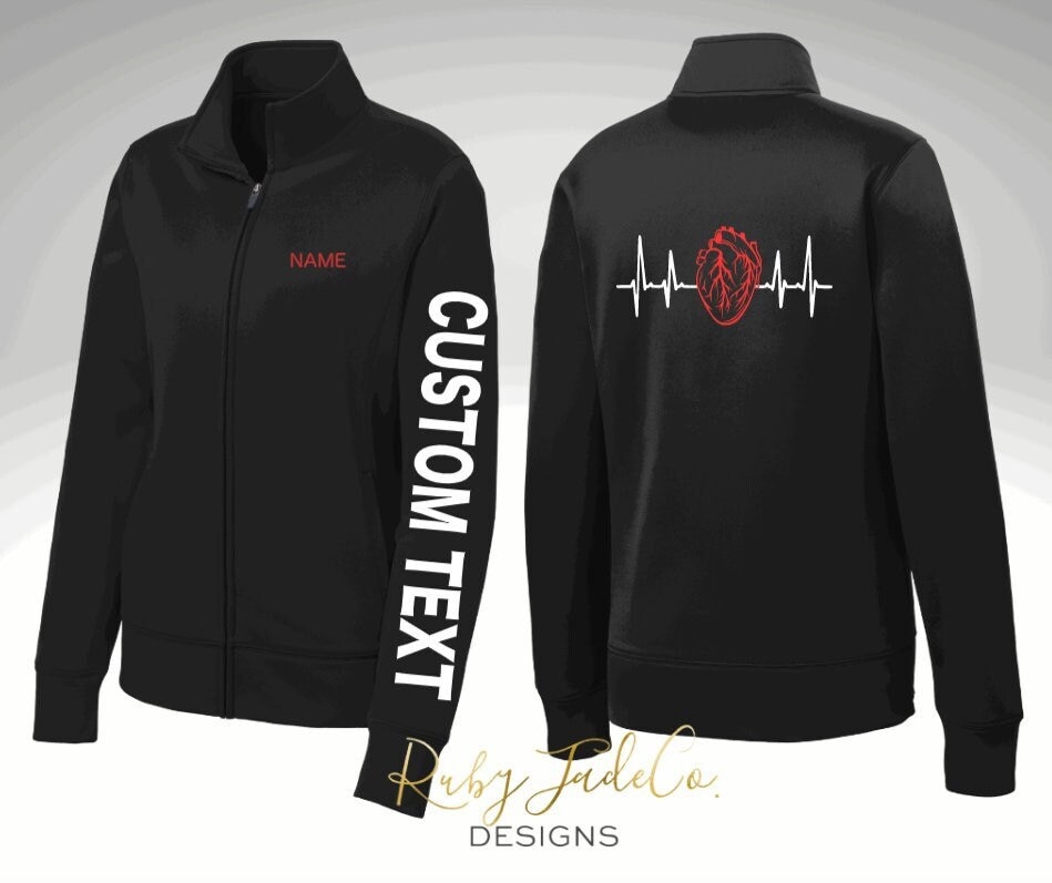 Anatomical Heart Rhythm Cardiology Cardiac Nurse Jacket | Etsy