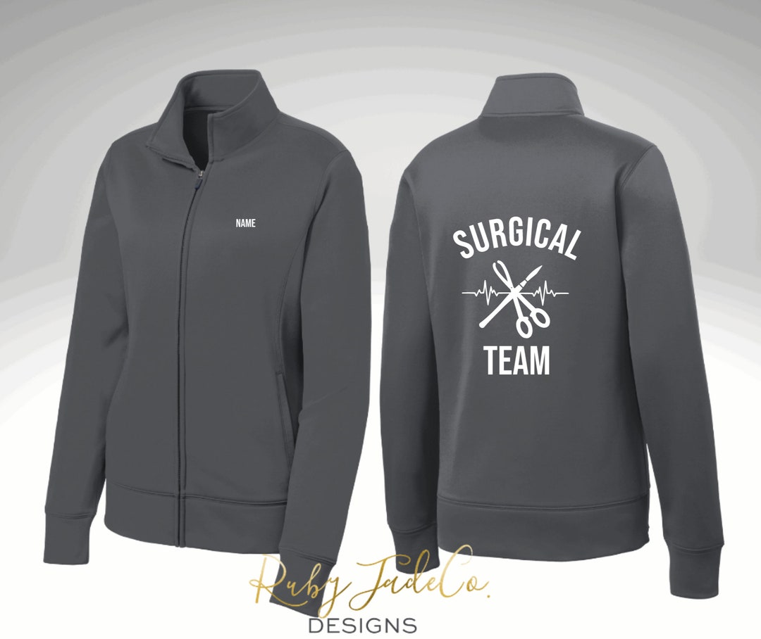 SURGICAL Team OR Nurse Surgery Tech CST Personalized Embroidery Sport ...