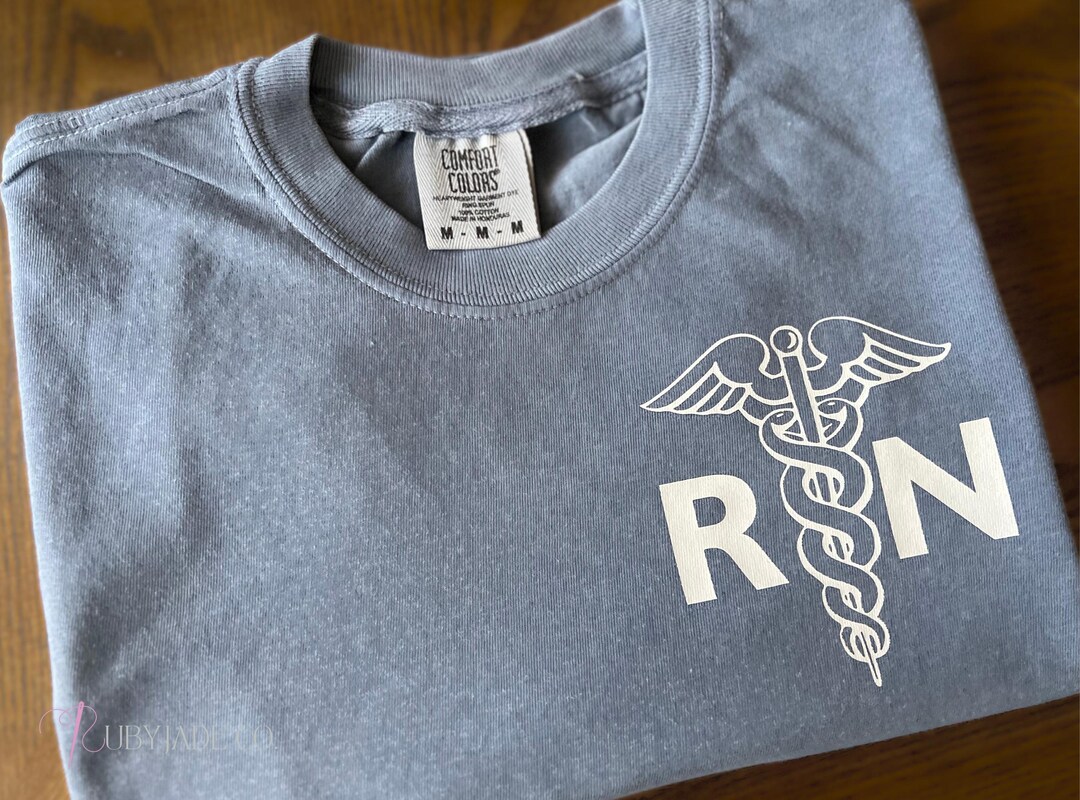 RN | Medical Caduceus | Nursing T-shirts | Registered Nurse | Comfort ...