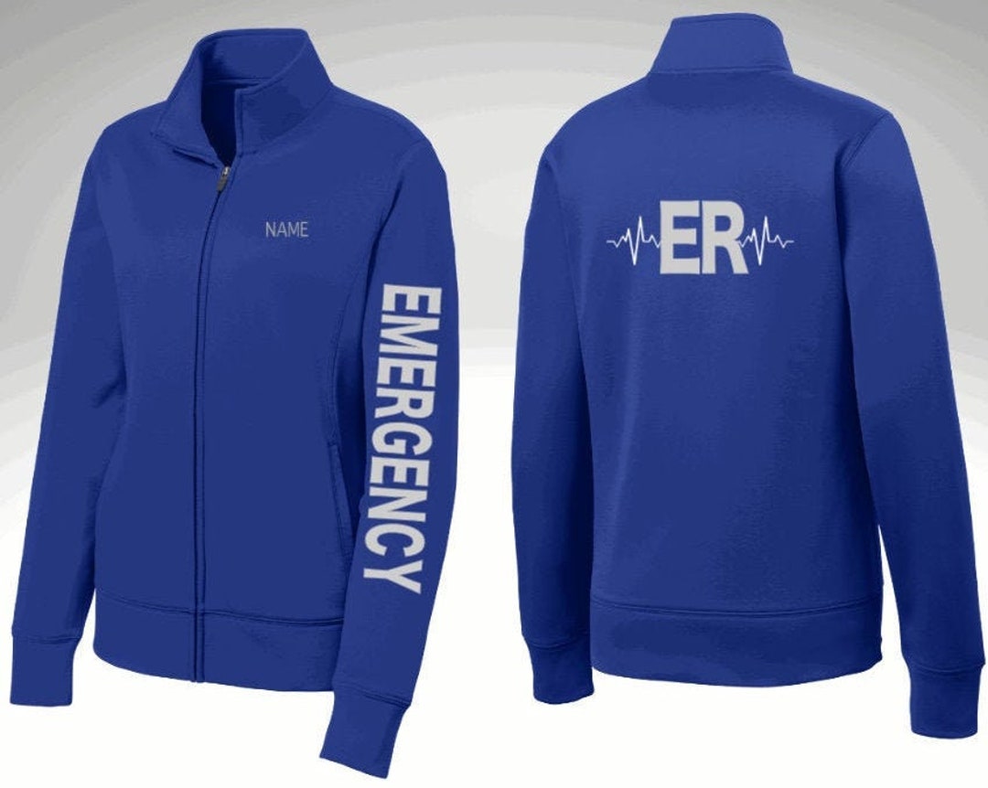 EMERGENCY | Silver Print | ER ROOM | Er Nurse | Personalized Embroidery ...