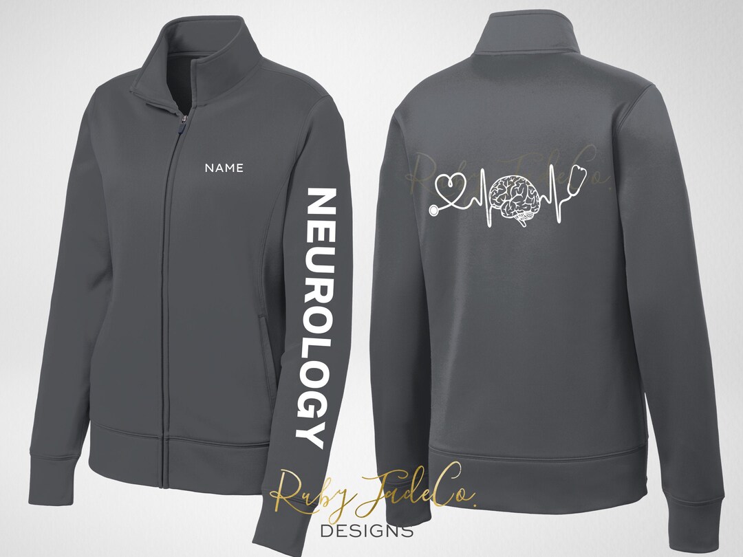 NEUROLOGY | NEURO Nurse |personalized Embroidery | Sport Nursing Jacket ...