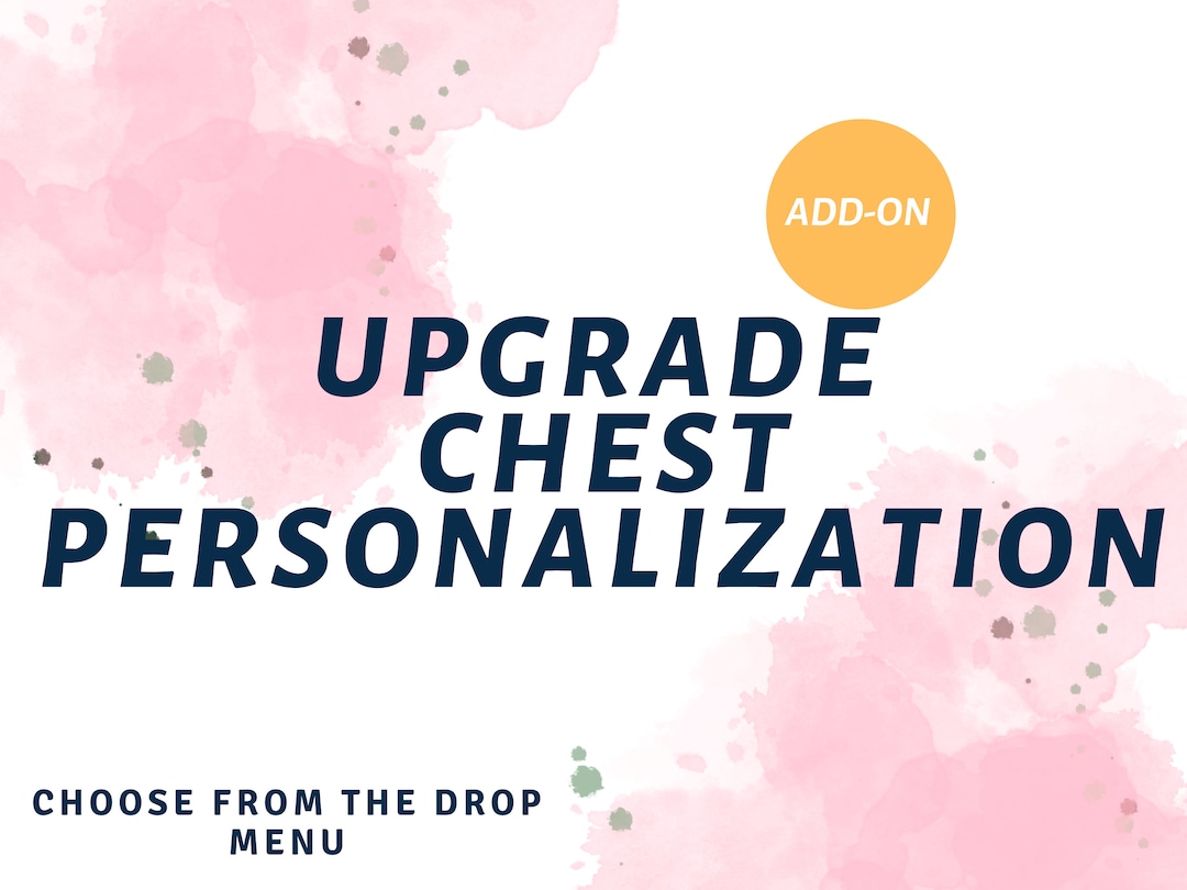 UPGRADE Chest Personalization | ADD-ON | Chest Embroidery Designs ...