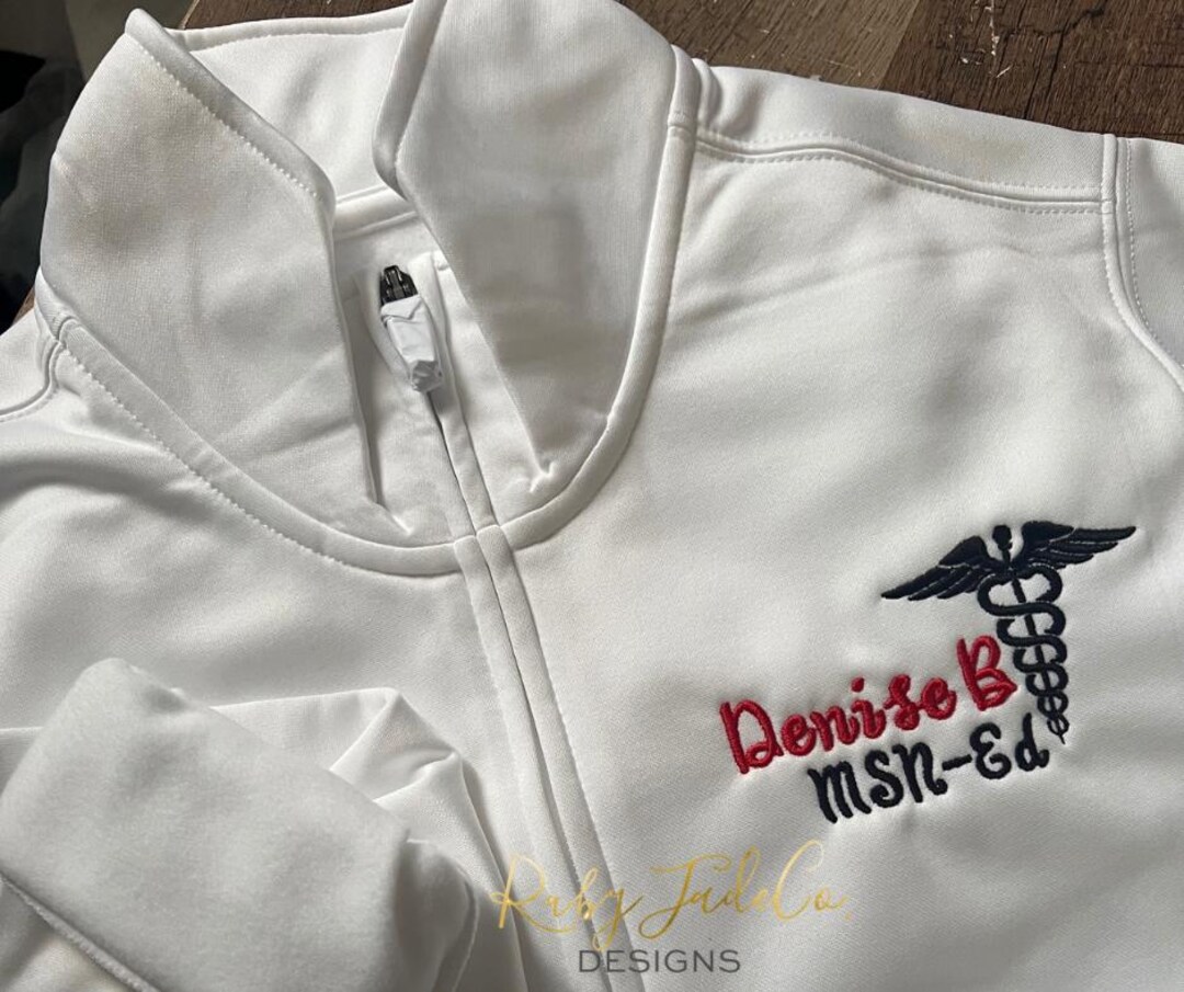 RN JACKET | Caduceus | Personalized Embroidered | Sport Nursing Jacket ...