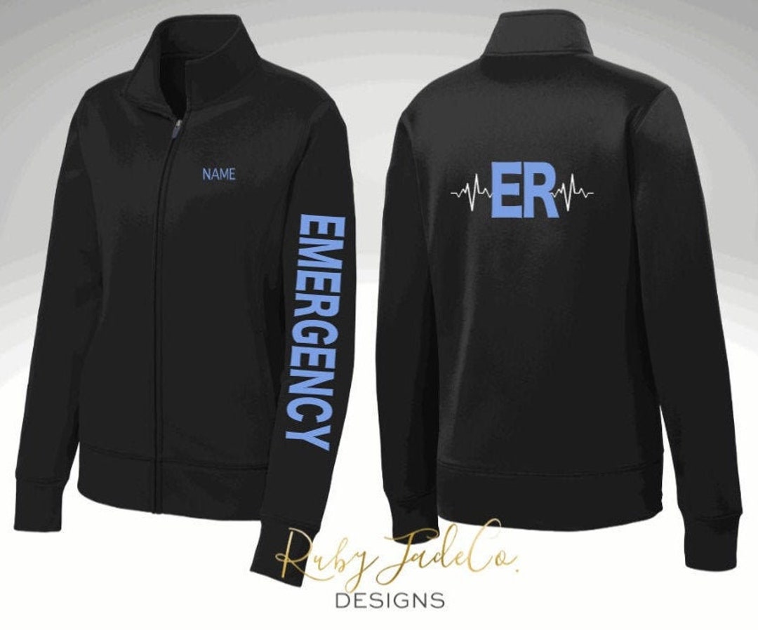 EMERGENCY | ER ROOM | Er Nurse | Personalized Embroidery | Sport ...