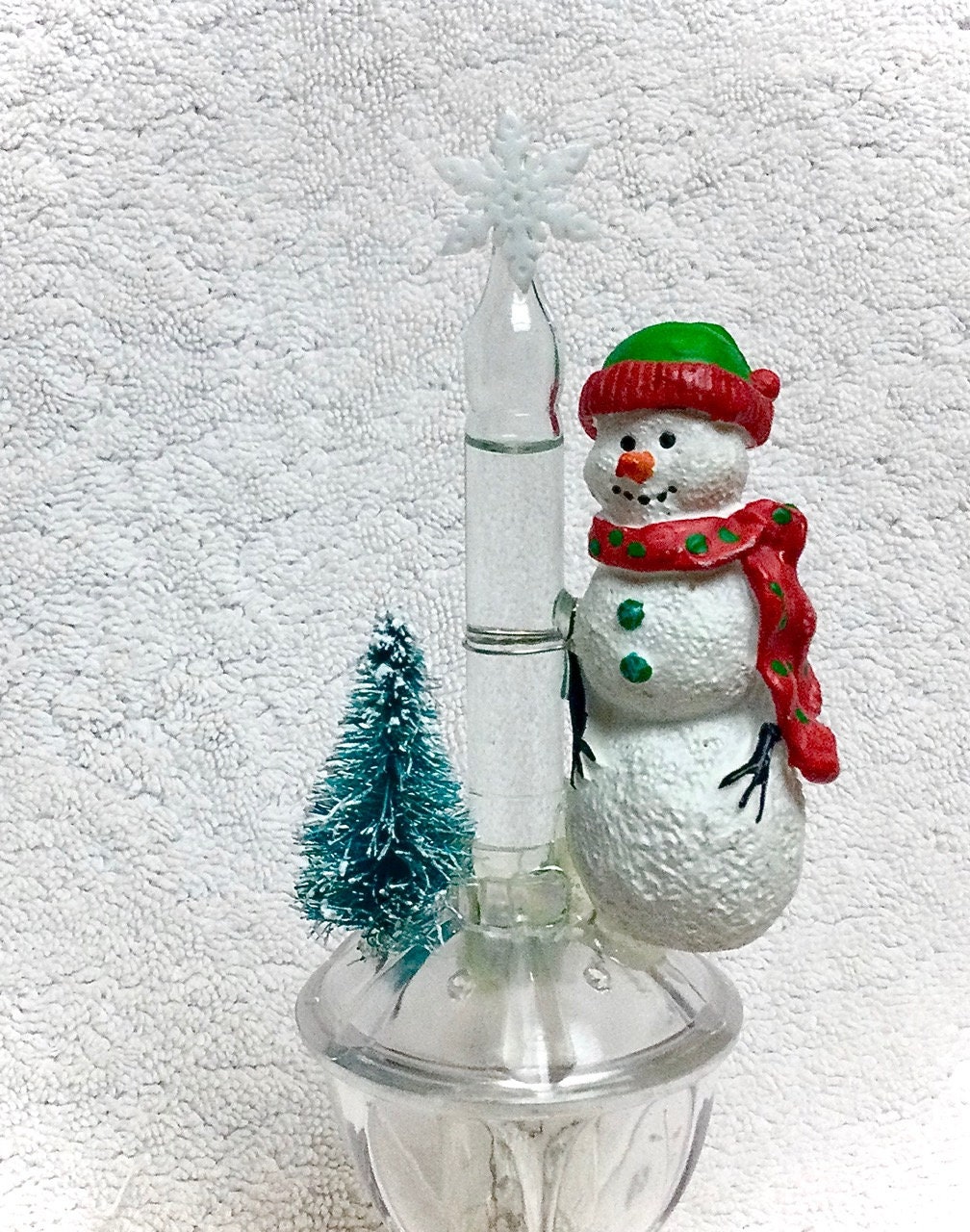Snowman Bubble Lamp Snowman Night Light Winter Bubble | Etsy