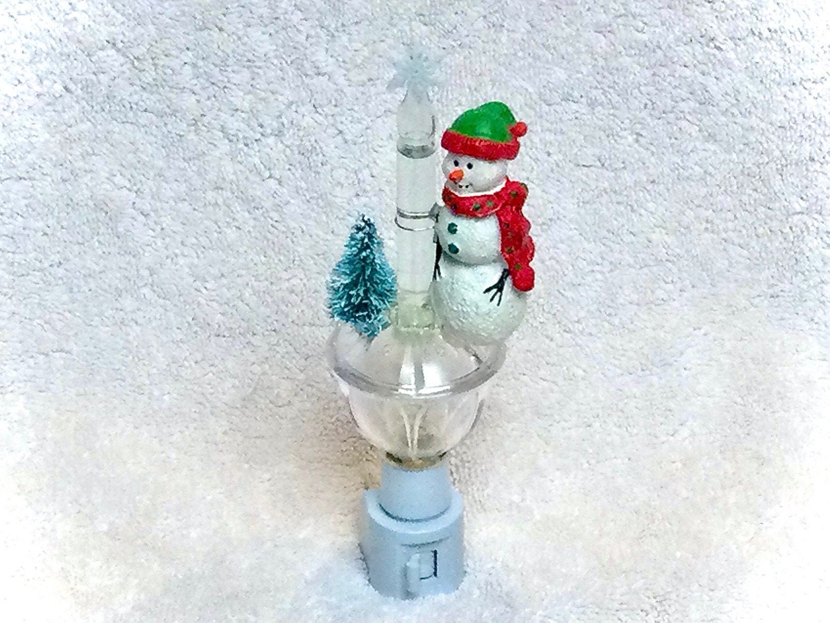 Snowman Bubble Lamp Snowman Night Light Winter Bubble | Etsy