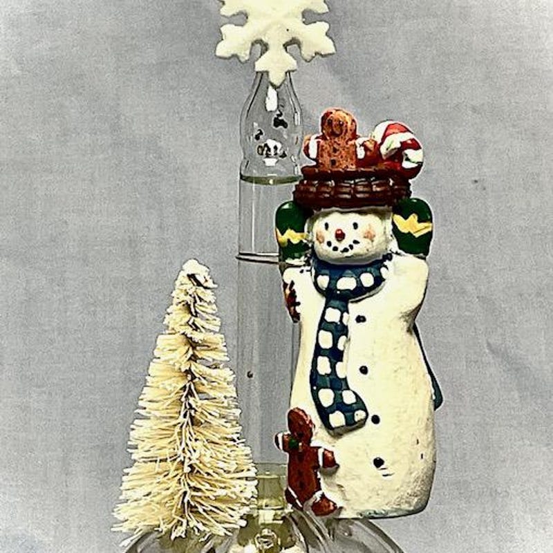 Snowman Night Light - Etsy