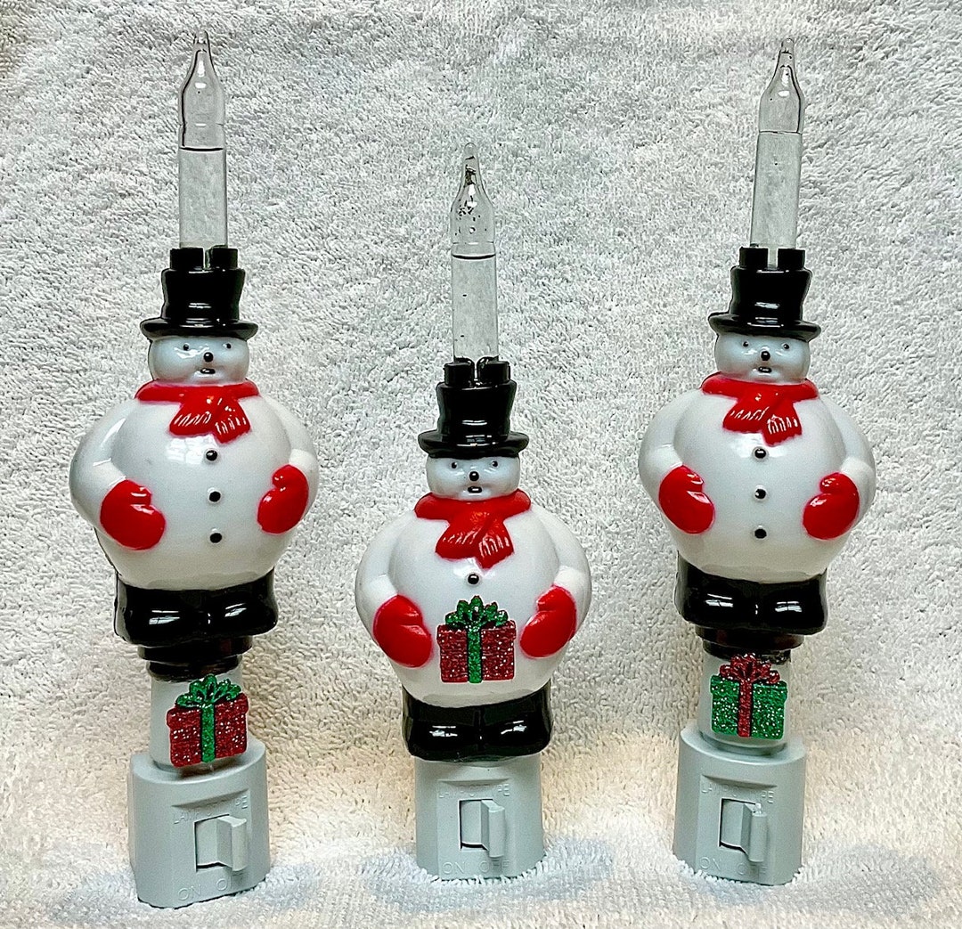 Vintage Snowman Bubble Lamp Snowman Bubble Light True NOS - Etsy