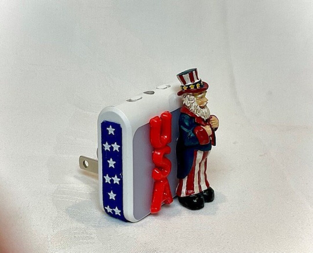 Uncle Sam Night Light: Patriotic Americana Decor - Etsy