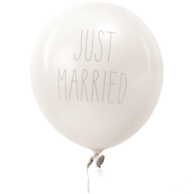 Just Married Balloon - Etsy