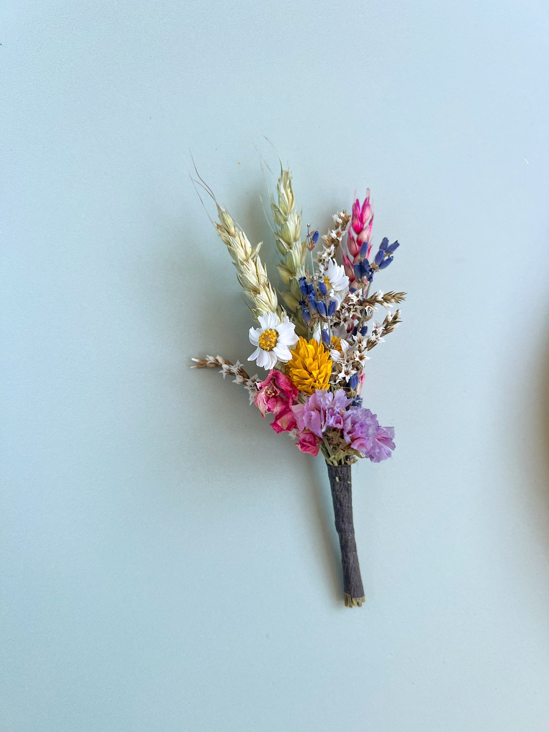 Secret Garden Dried Flower Buttonholes for Grooms & Groomsmen, Boho ...