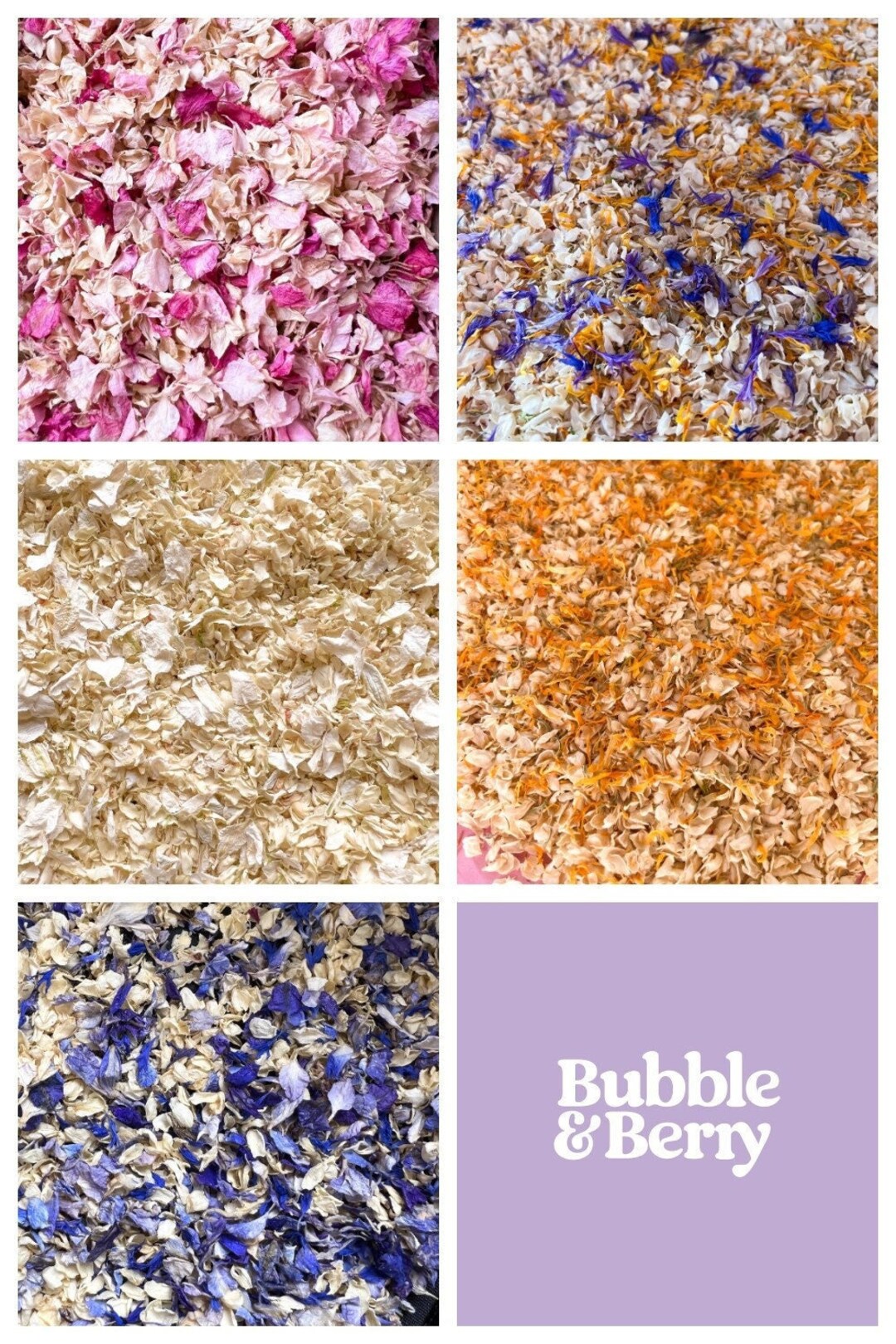 Dried Flower Petal Mix - Jasmine Range - Jazz - Wedding Confetti ...