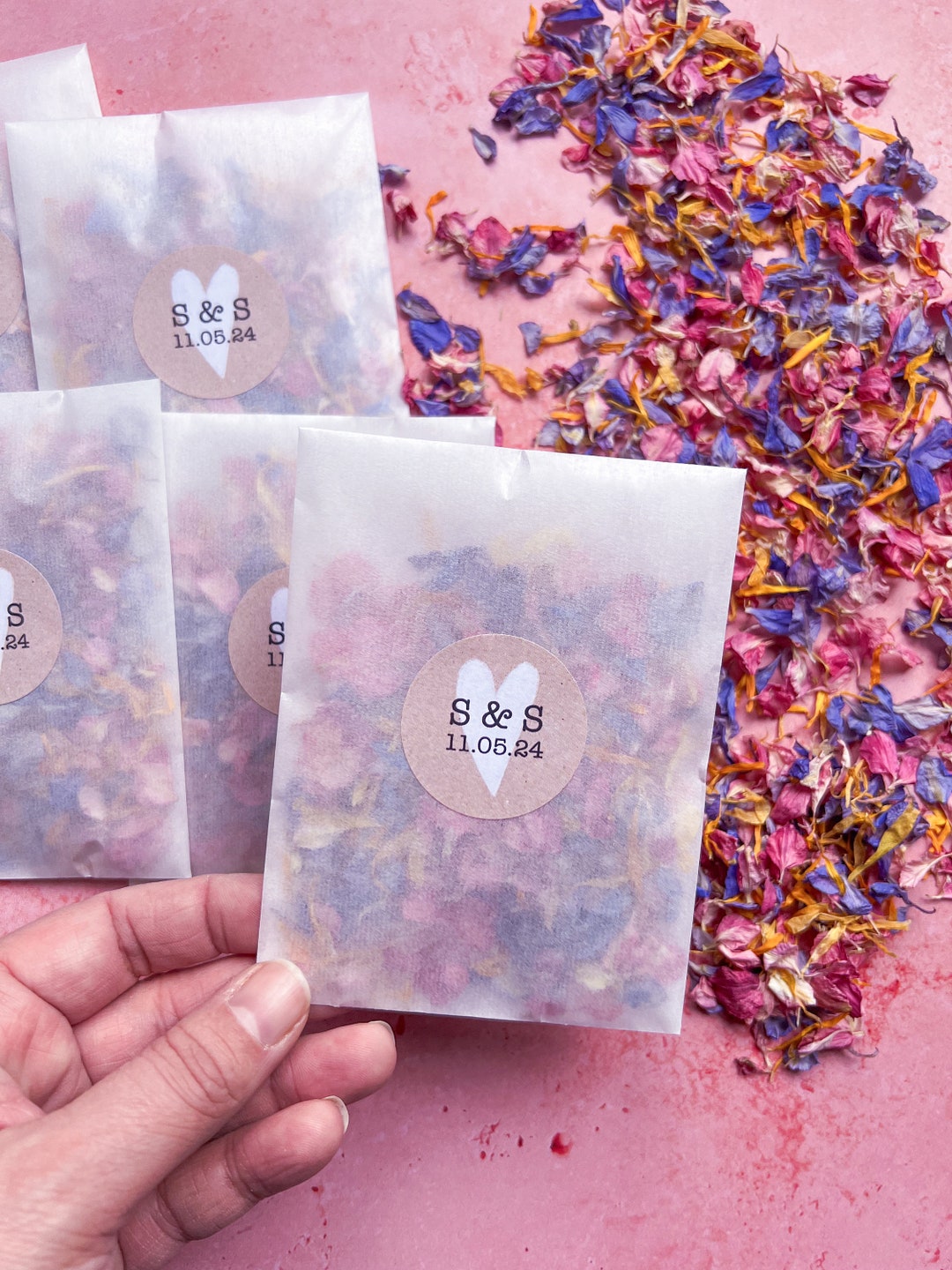 Individual Biodegradable Petal Confetti Packets Ready for Your Perfect ...
