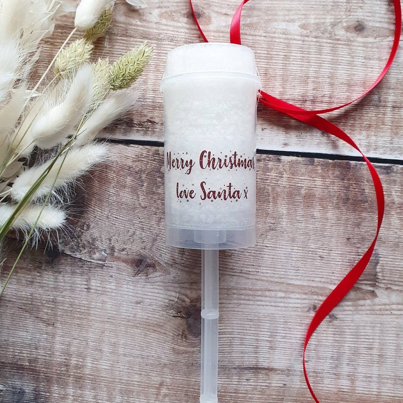 Magic Snow for Christmas Eve Santa Message Snow Poppers - Etsy UK