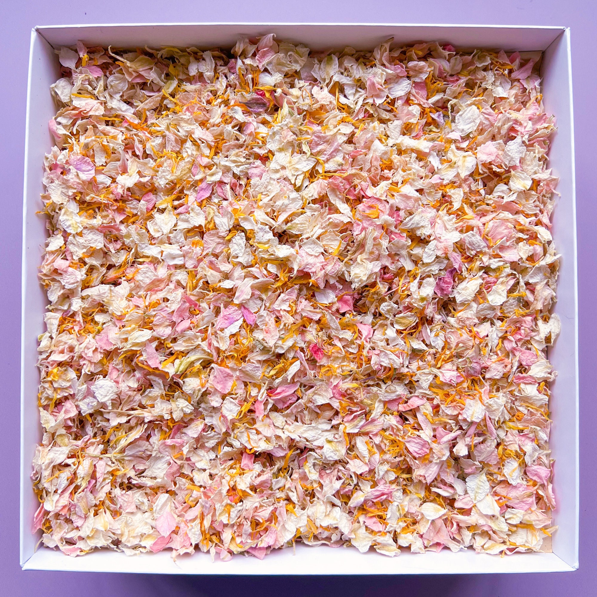 Summer Salsa Dried Flower Confetti: Biodegradable Wedding Petal Mix - Etsy