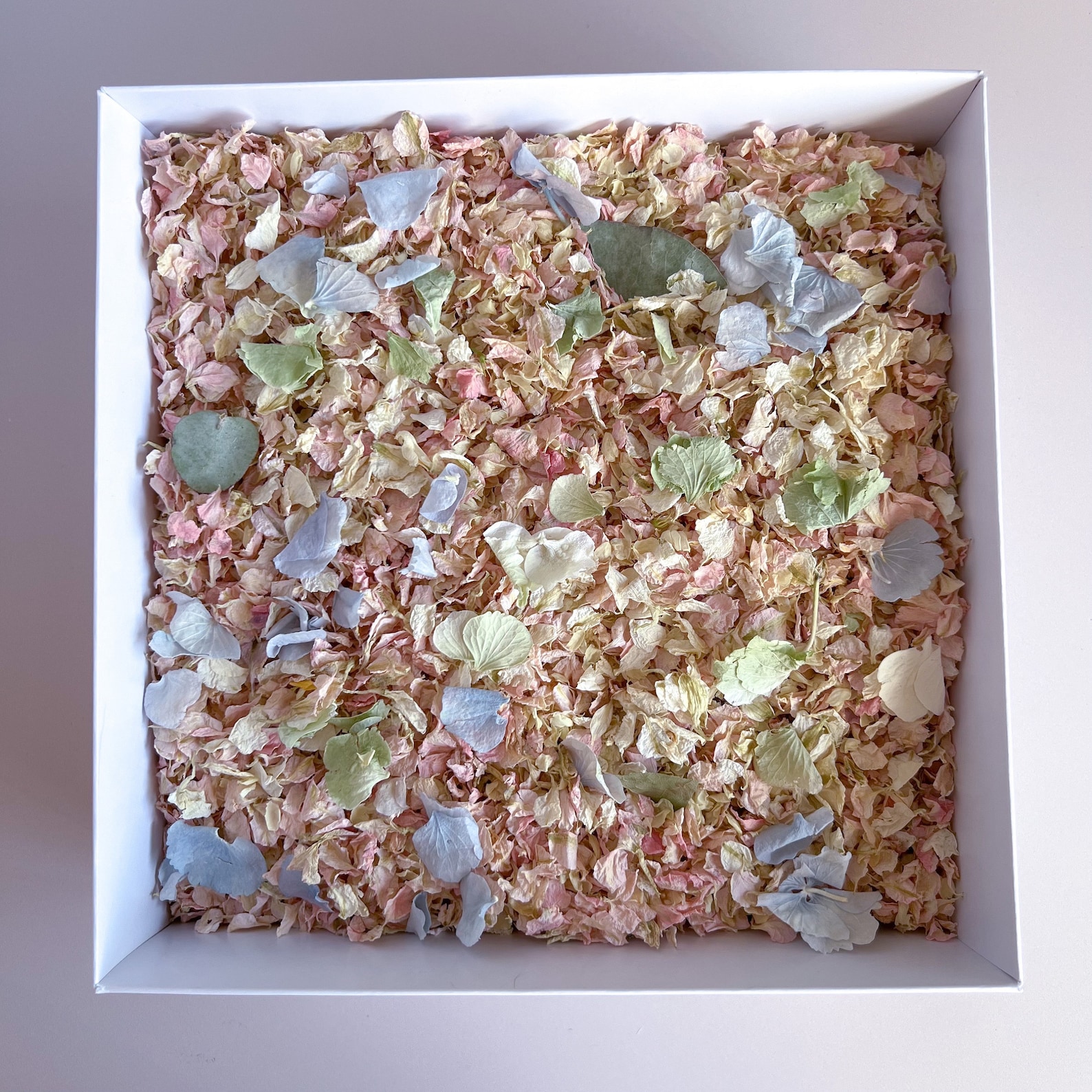 Pastel Rainbow Hydrangea Confetti: Natural Biodegradable Wedding ...