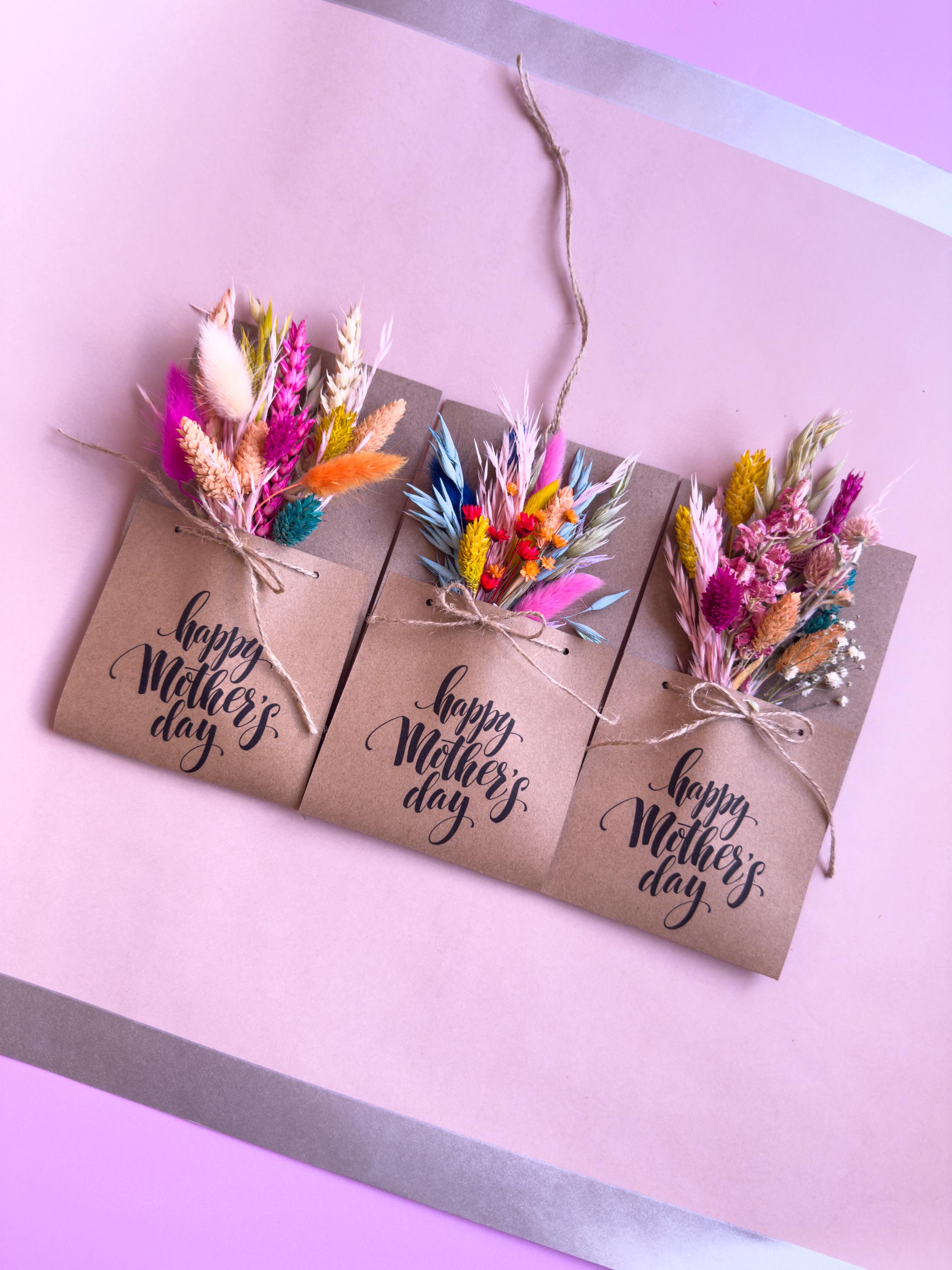 Mother's Day Small Bouquet & Craft Paper Envelope - Etsy
