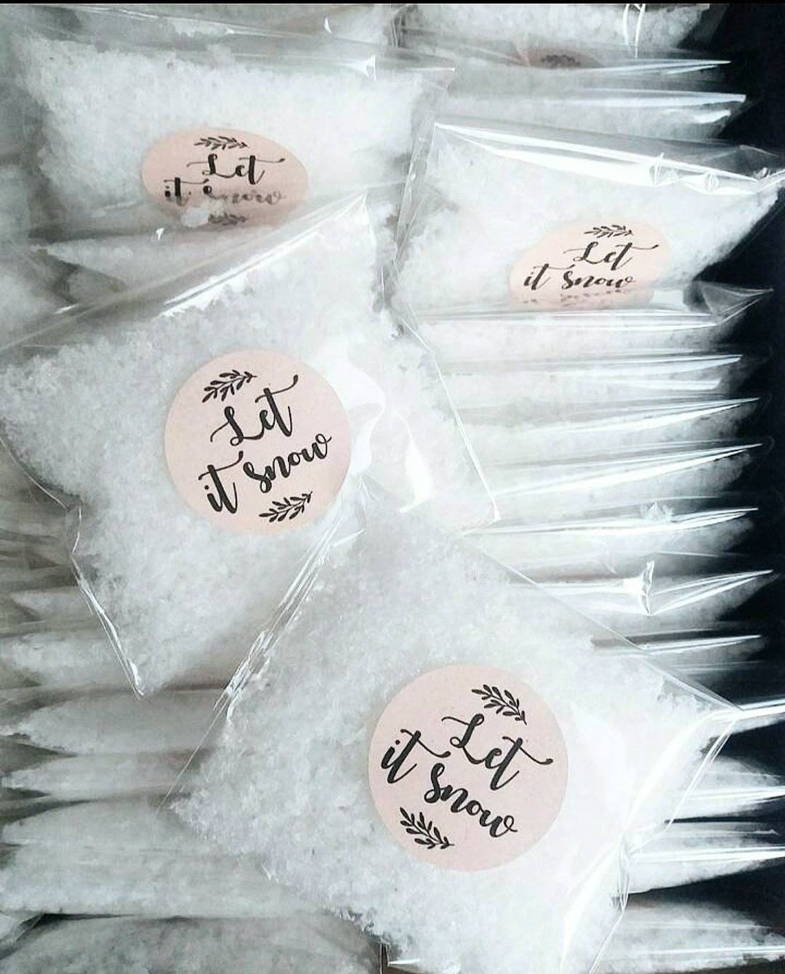 Biodegradable Snow Confetti Let It Snow Wedding Confetti | Etsy