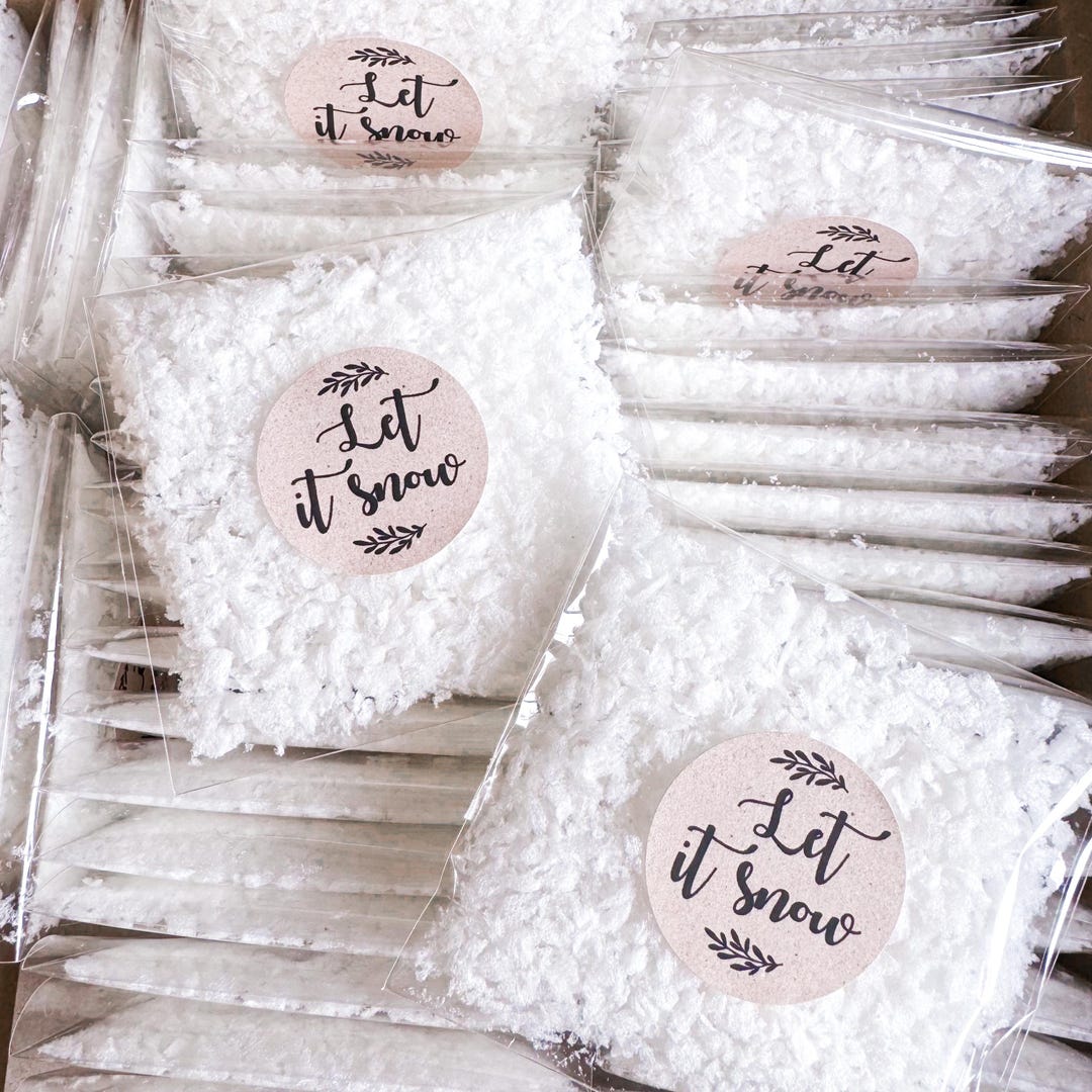 Biodegradable Snow Confetti - Let It Snow - Wedding Confetti Pack ...