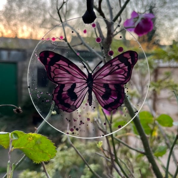 Butterfly Suncatcher - Etsy