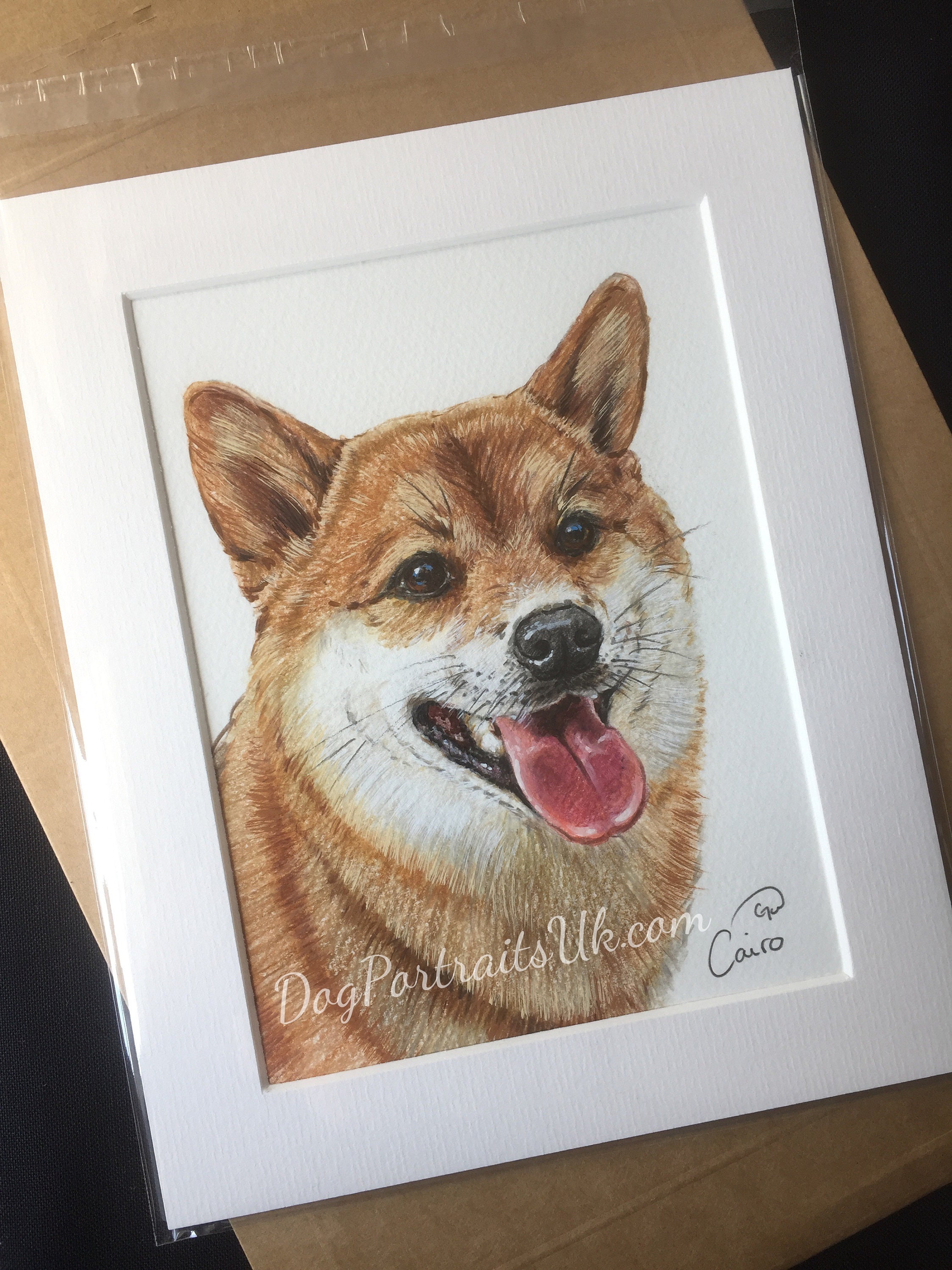 Hand Drawn Pet Portrait Custom Dog Art | Etsy UK