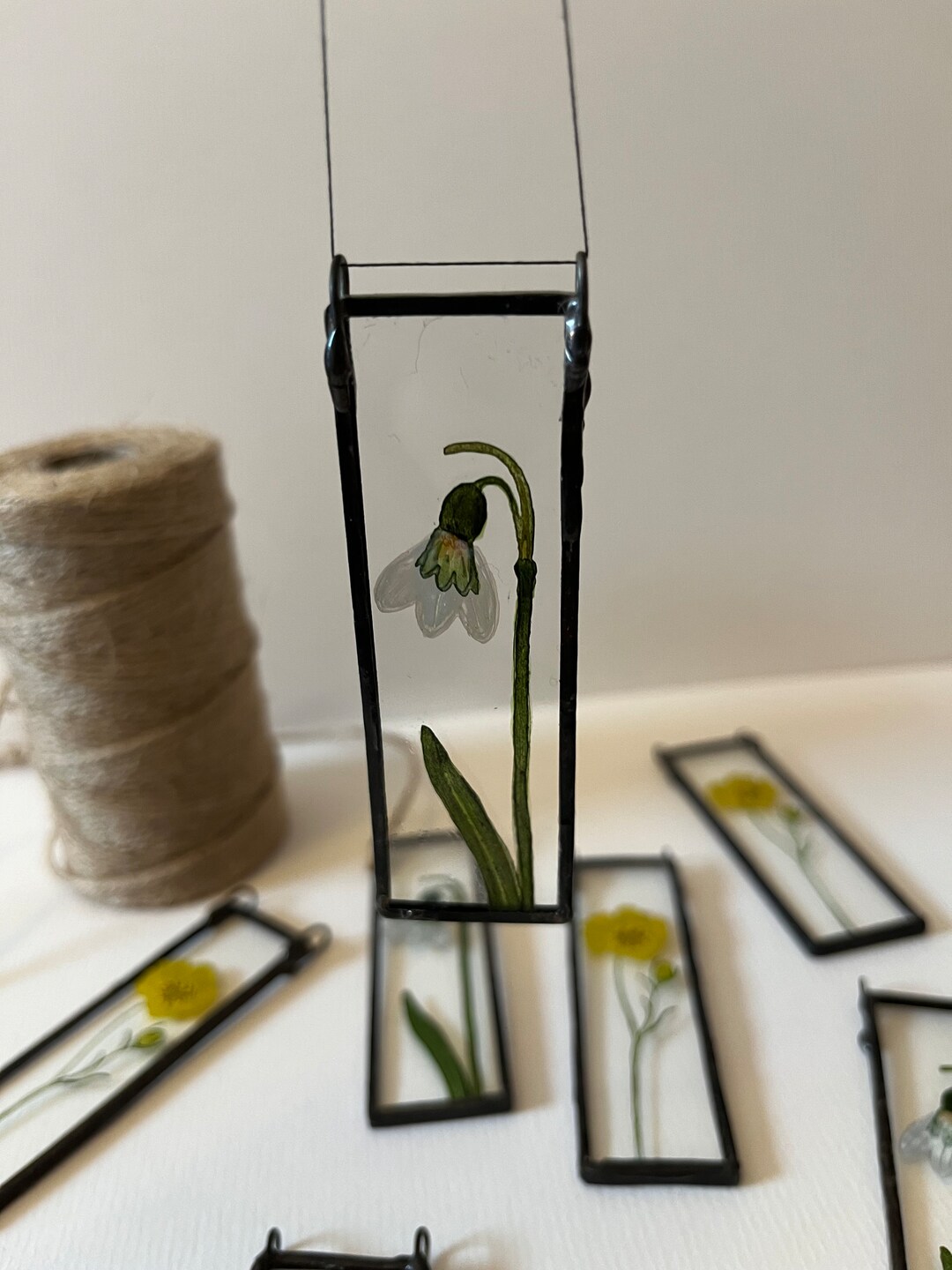 Snowdrop Flower, Mini Window or Wall Decoration, Hand Painted - Etsy UK