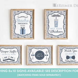 Name That Mustache Baby Shower Game Name That Stache Game | Etsy