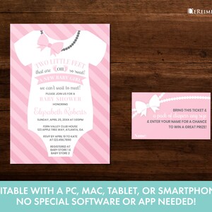 Two Little Feet That Are Oh so Sweet Baby Shower Invitation - Etsy