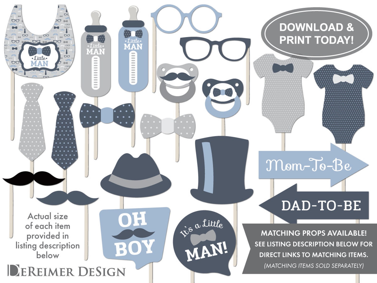 Name That Mustache Baby Shower Game Name That Stache Game | Etsy