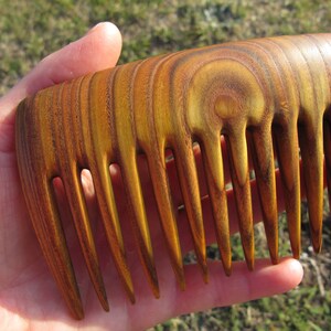 Wooden Hair Comb Exotic Rhus Typhina Hair Comb Women - Etsy