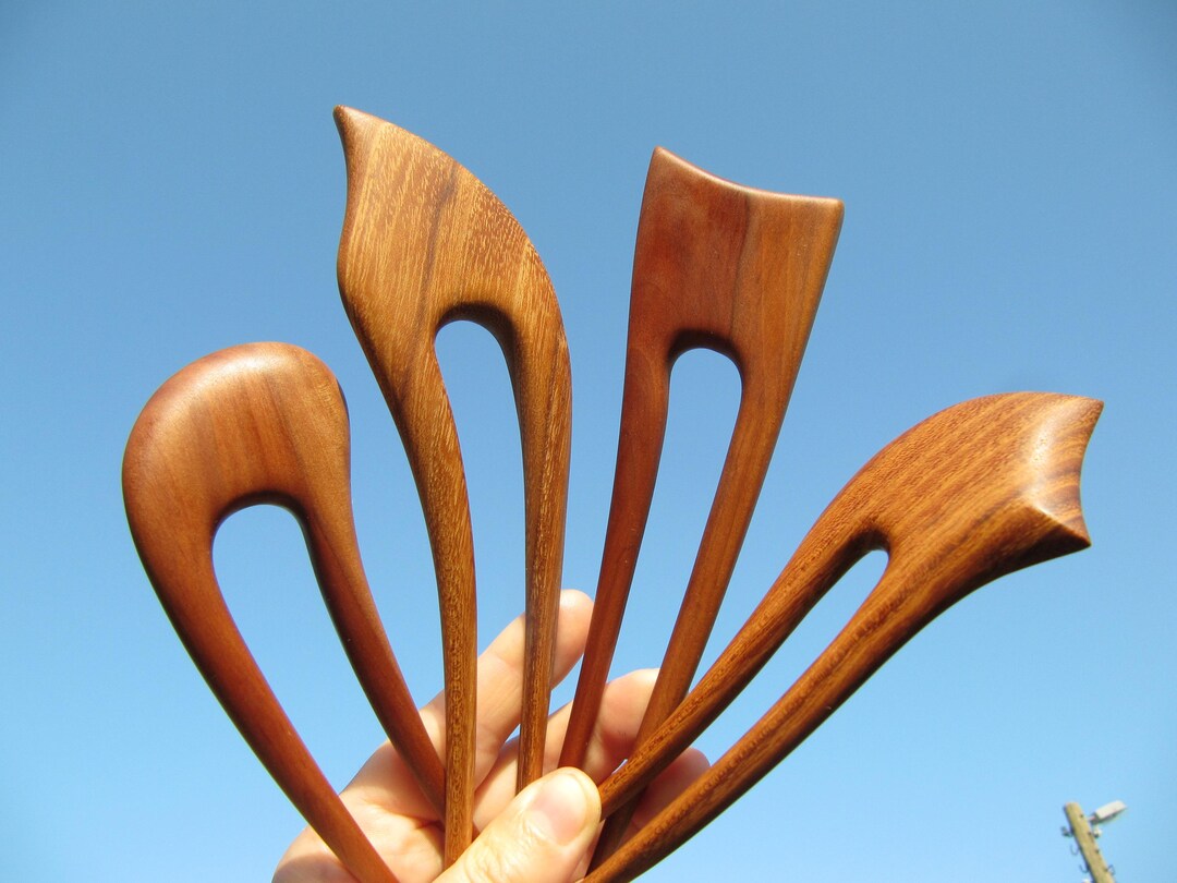 Wooden Hair Forks, Hair Forks, Hair Pin, Apple, Acacia, Long Hair ...