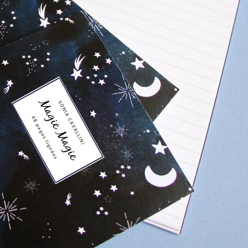Notebook Journal Diary Gift Stars Moon Magic - Etsy