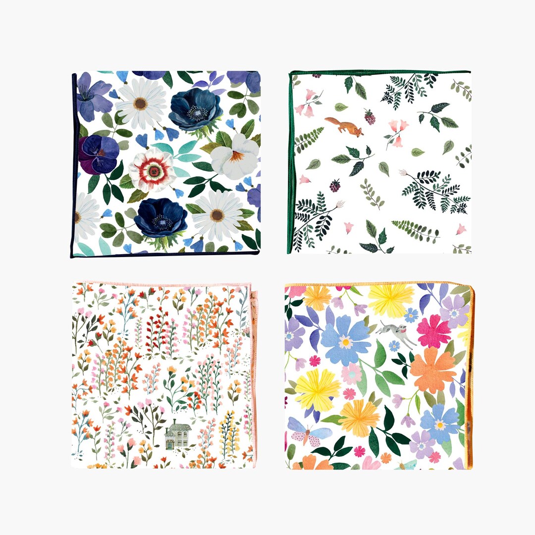 Handkerchief, Floral Fabric, Liberty, Cotton Fabric, Reusable ...