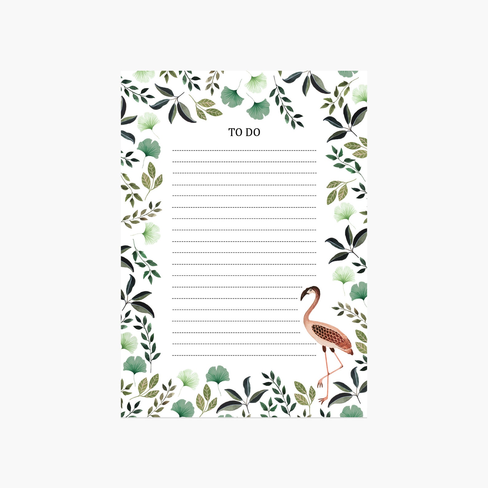 Notepad Flamingo to Do List Stationery 103x148cm Ligned - Etsy